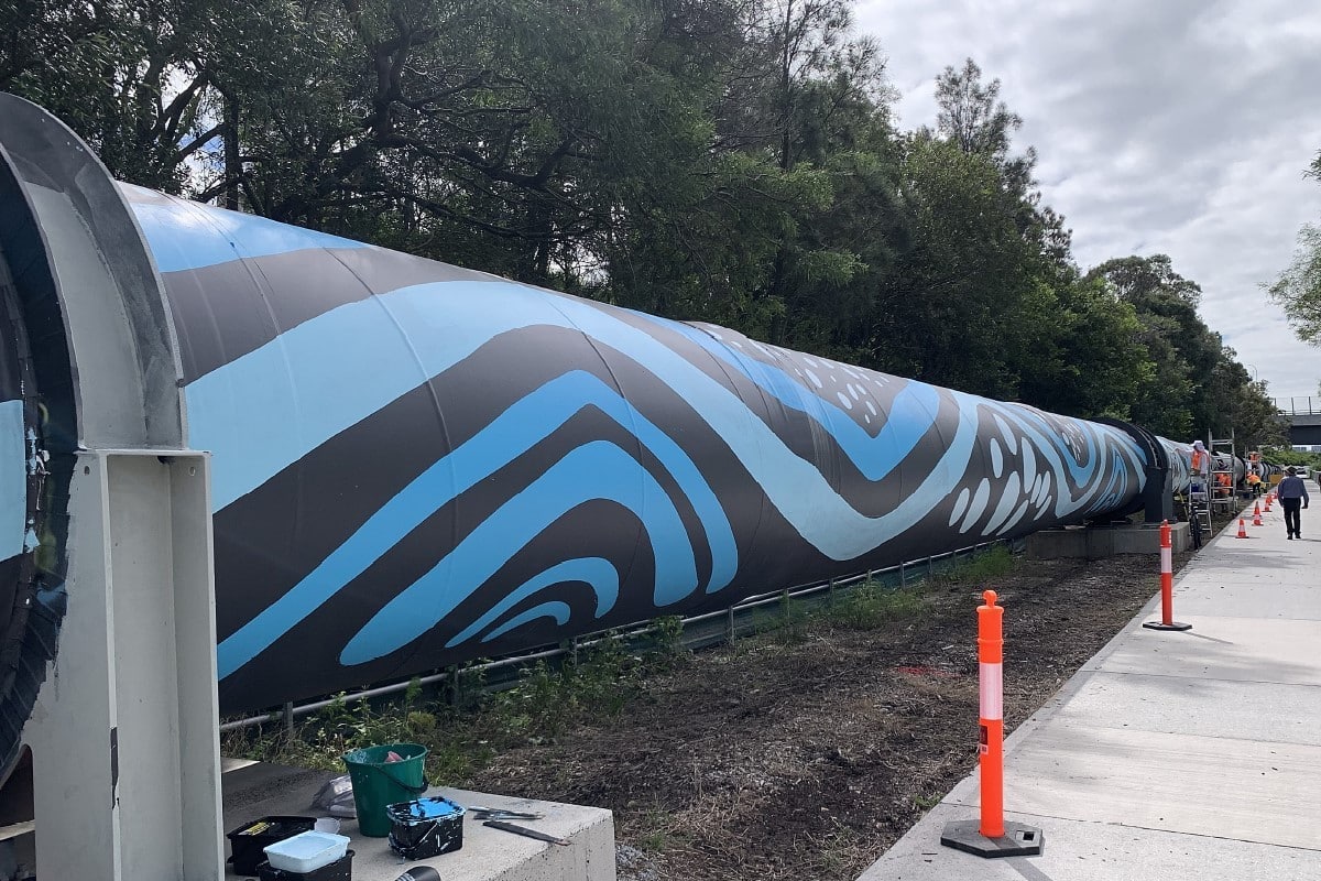 Transforming a pipeline into First Nations mural - The Australian Pipeliner
